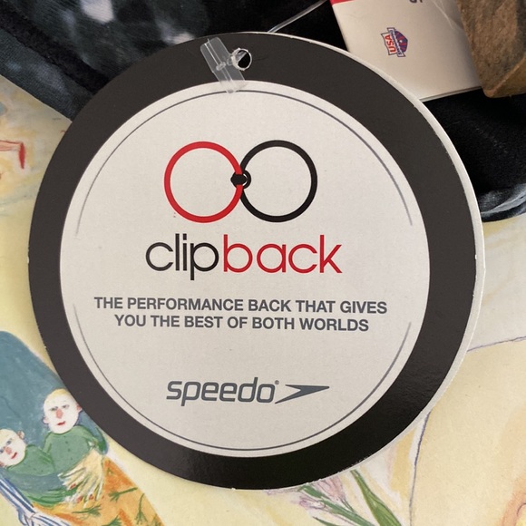 Speedo | Swim | Speedo Clip Back Performance Swim Suit Top | Poshmark